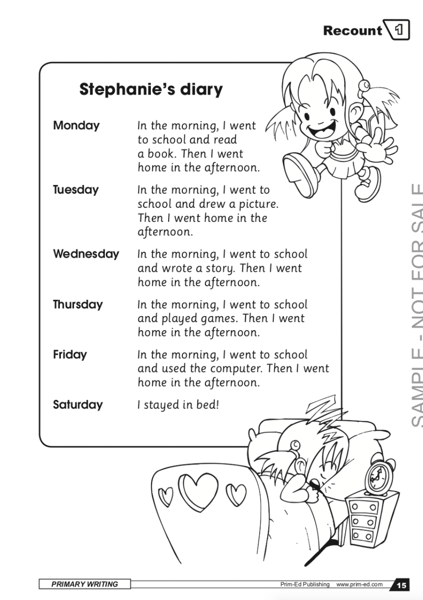 Writing Freebie | Prim-Ed Publishing