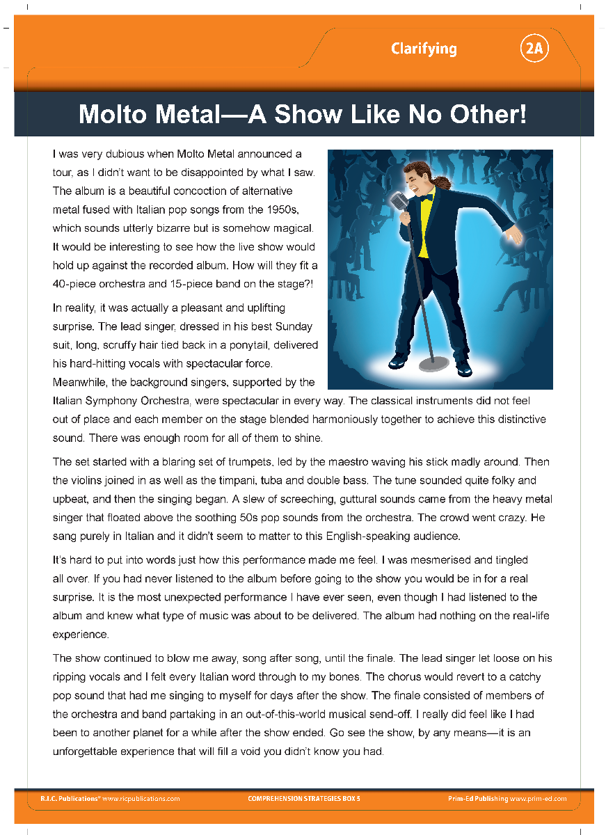 Make Sense of Comprehension with a Clarifying Strategy | Prim-Ed Publishing