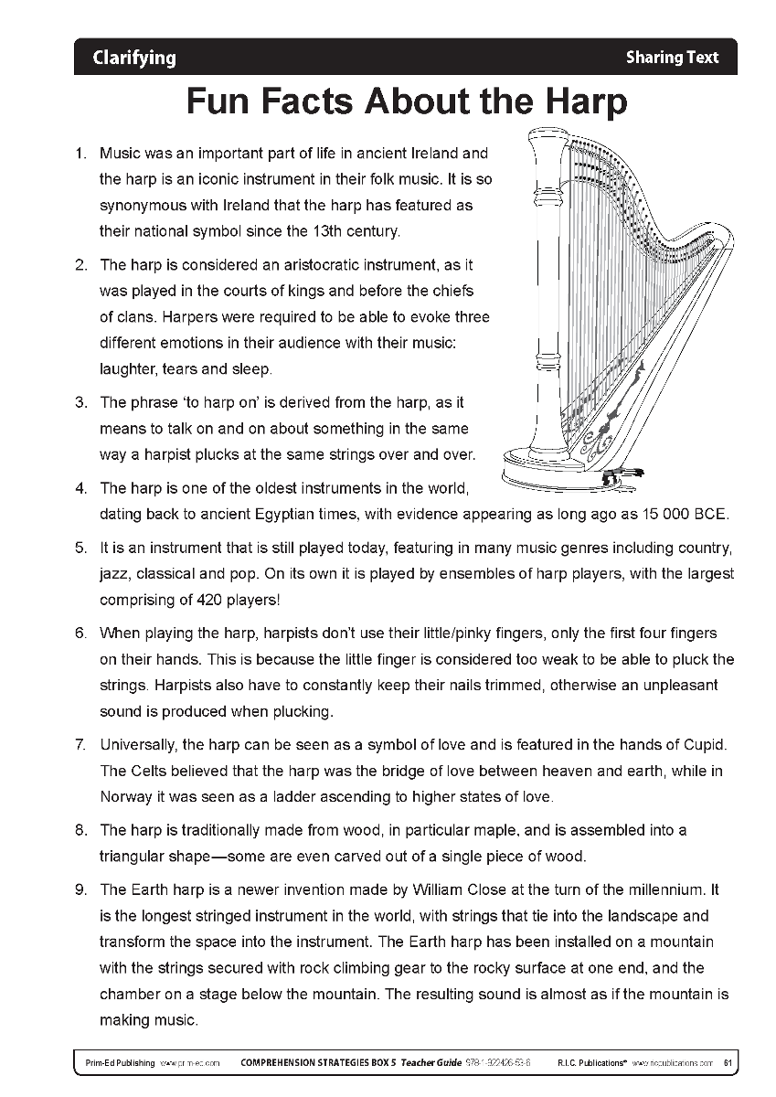 Make Sense of Comprehension with a Clarifying Strategy | Prim-Ed Publishing