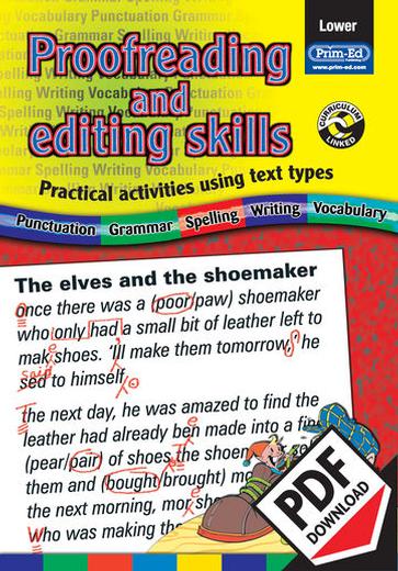 Proofreading and Editing Skills: Lower eBook | English | Year 1 ...