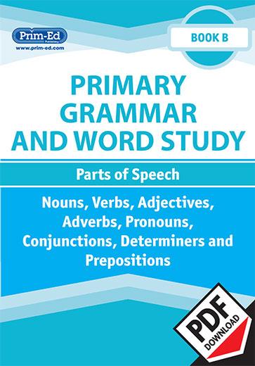 Primary Grammar and Word Study: Book A Parts of Speech Unit