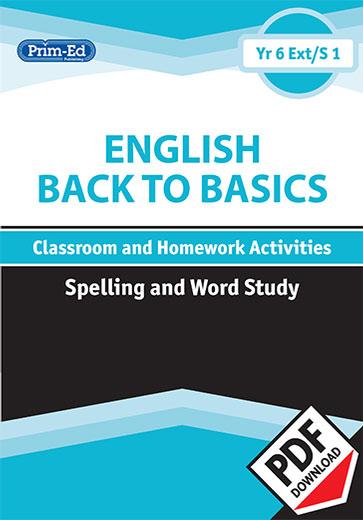 English Back to Basics: Yr6 Ext Spelling and Word Study Unit | English ...