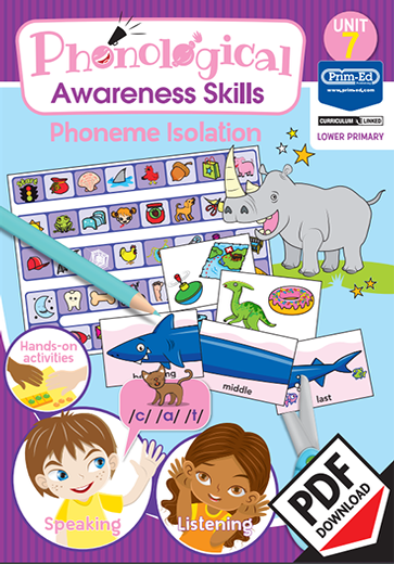 Phonological Awareness Skills - Phoneme Isolation Unit | English ...