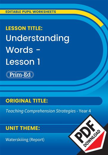 Understanding Words Year 4 - Lesson 1 | English | Year 4 / Primary 5