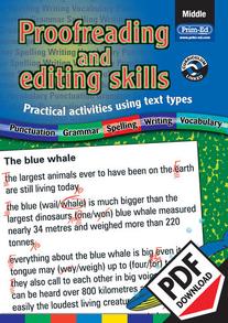 Proofreading and Editing Skills: Middle eBook | English | Year 3 ...