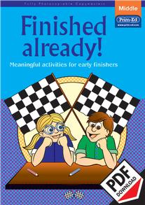 Finished Already: Middle eBook | General | Year 3 / Primary 4, Year 4 ...