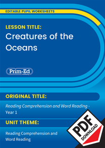 Creatures of the Oceans | English | Year 1 / Primary 2