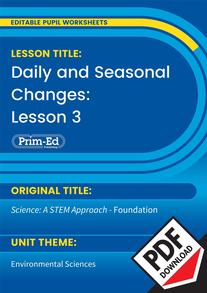 Daily and Seasonal Changes: Lesson 3 | Prim-Ed