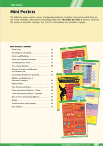 The Maths Box: Box 5 Mini Posters | Prim-Ed Publishing