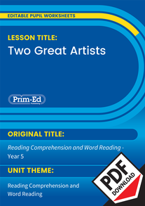Two Great Artists | English | Year 5 / Primary 6