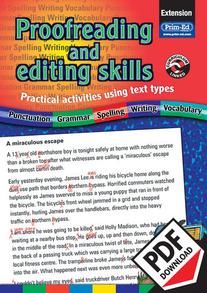 Proofreading & Editing Skills: Extension eBook | English | Prim Ed