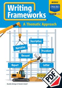Writing Frameworks: Middle | English | Year 3 / Primary 4, Year 4 ...