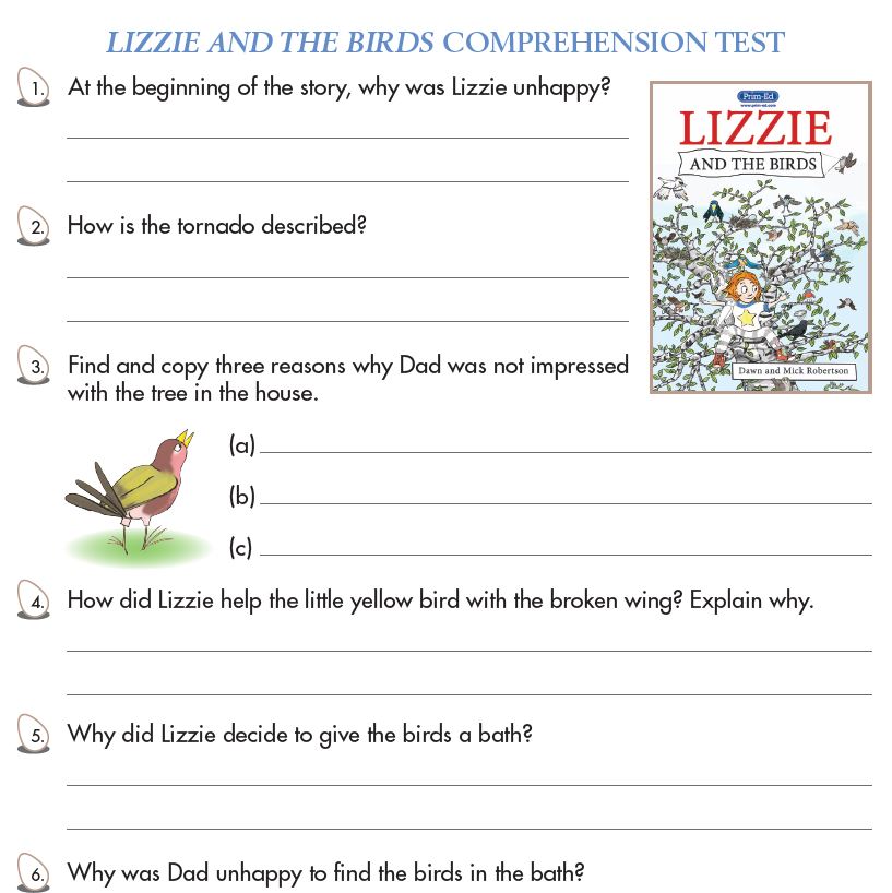 Behind the Book: Practical Class Tips for using Lizzie and The Birds